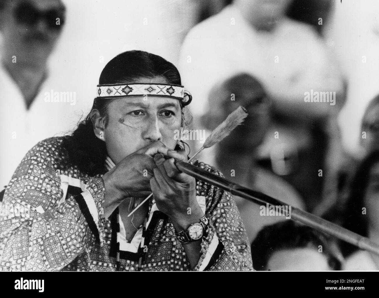 Chief Richard Crowe, of the Eastern Cherokee of North Carolina, keeps ...