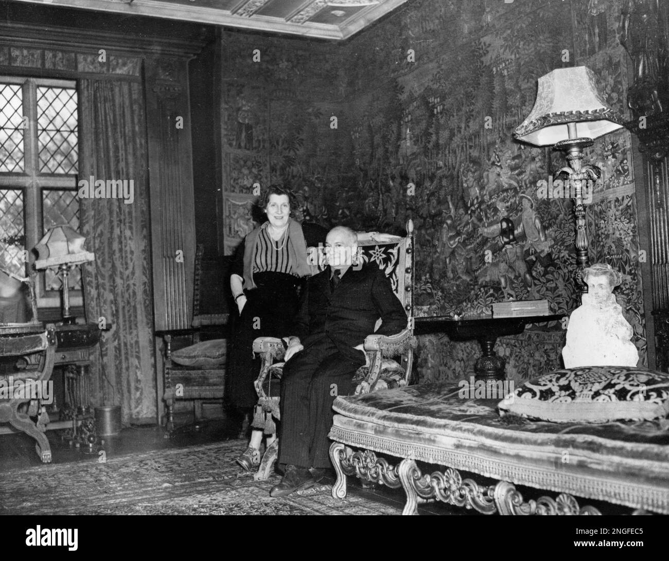 Retired Ballet Russes genius Vaslav Nijinsky and his wife, former ...