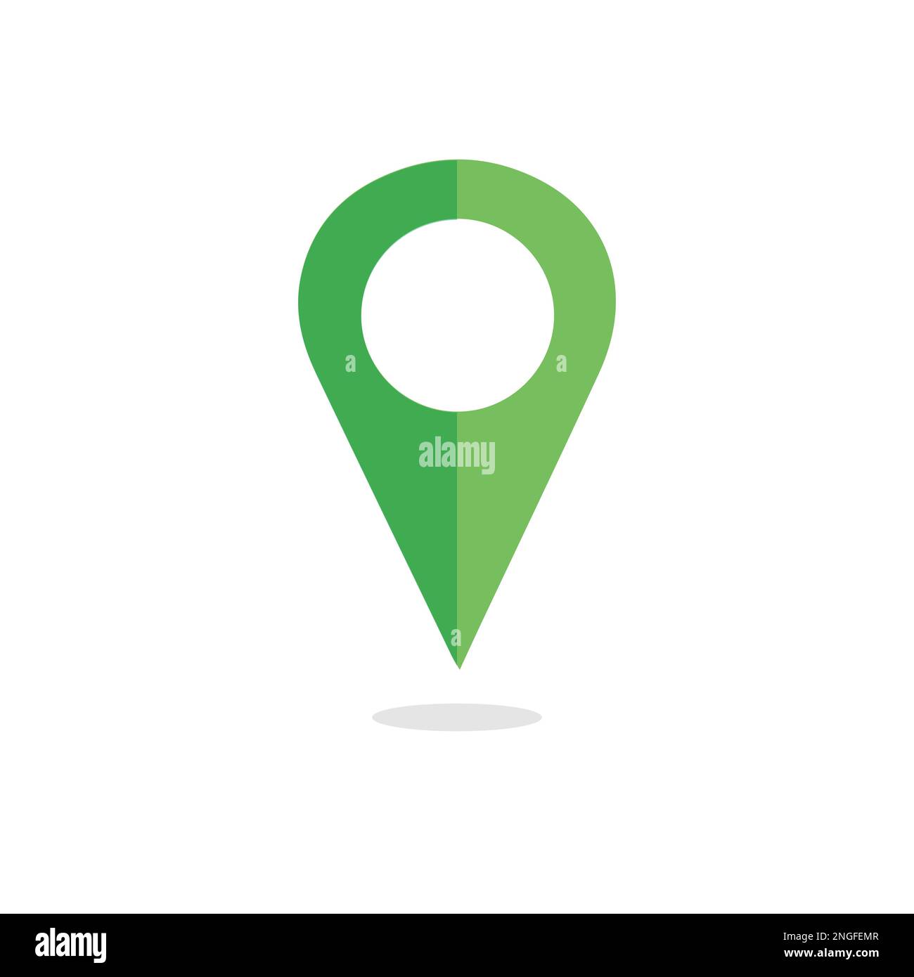 Map pin location icons. Modern map markers .Vector illustration on a ...