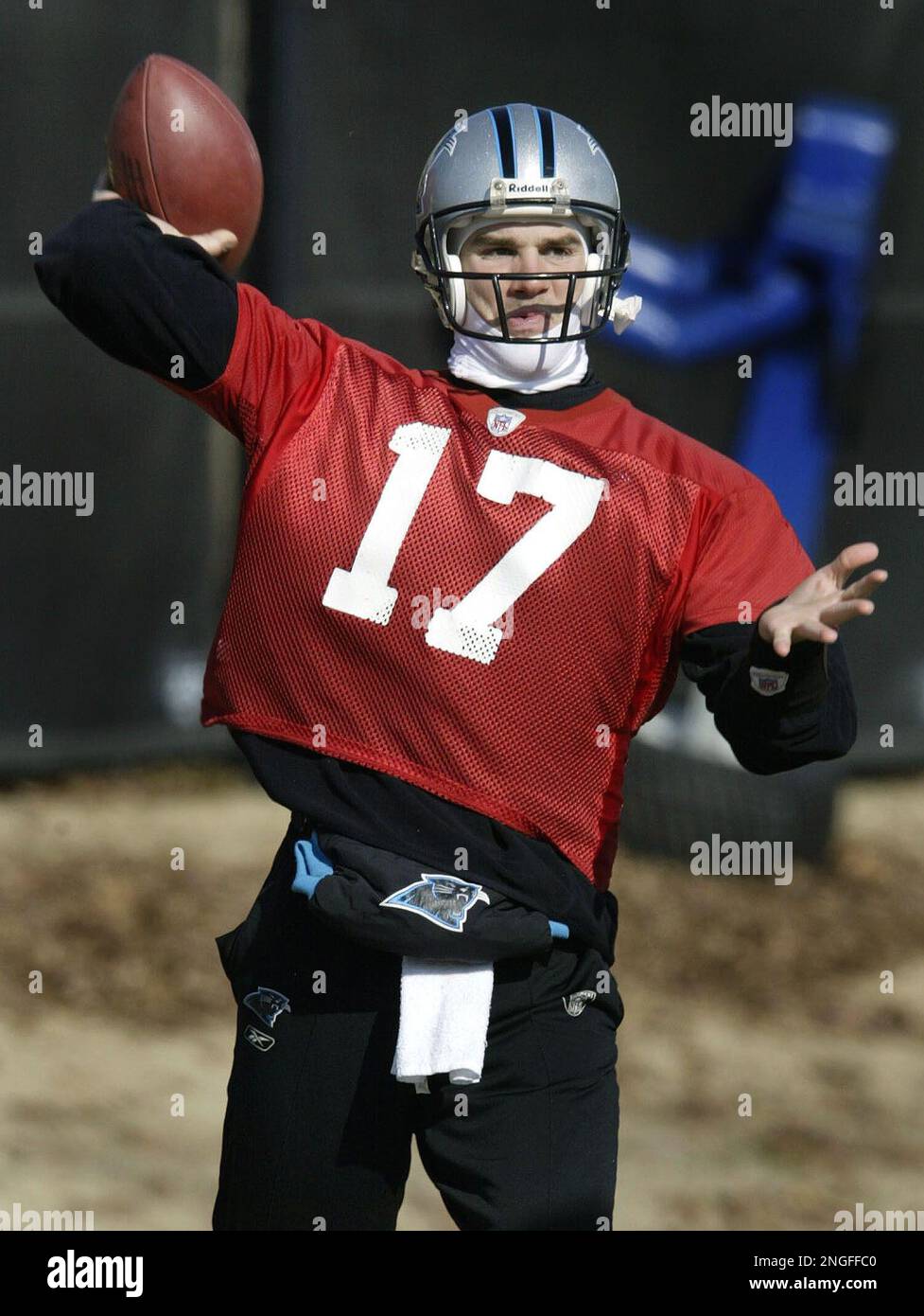 Carolina Panthers quarterback Jake Delhomme (17) throws a pass during ...