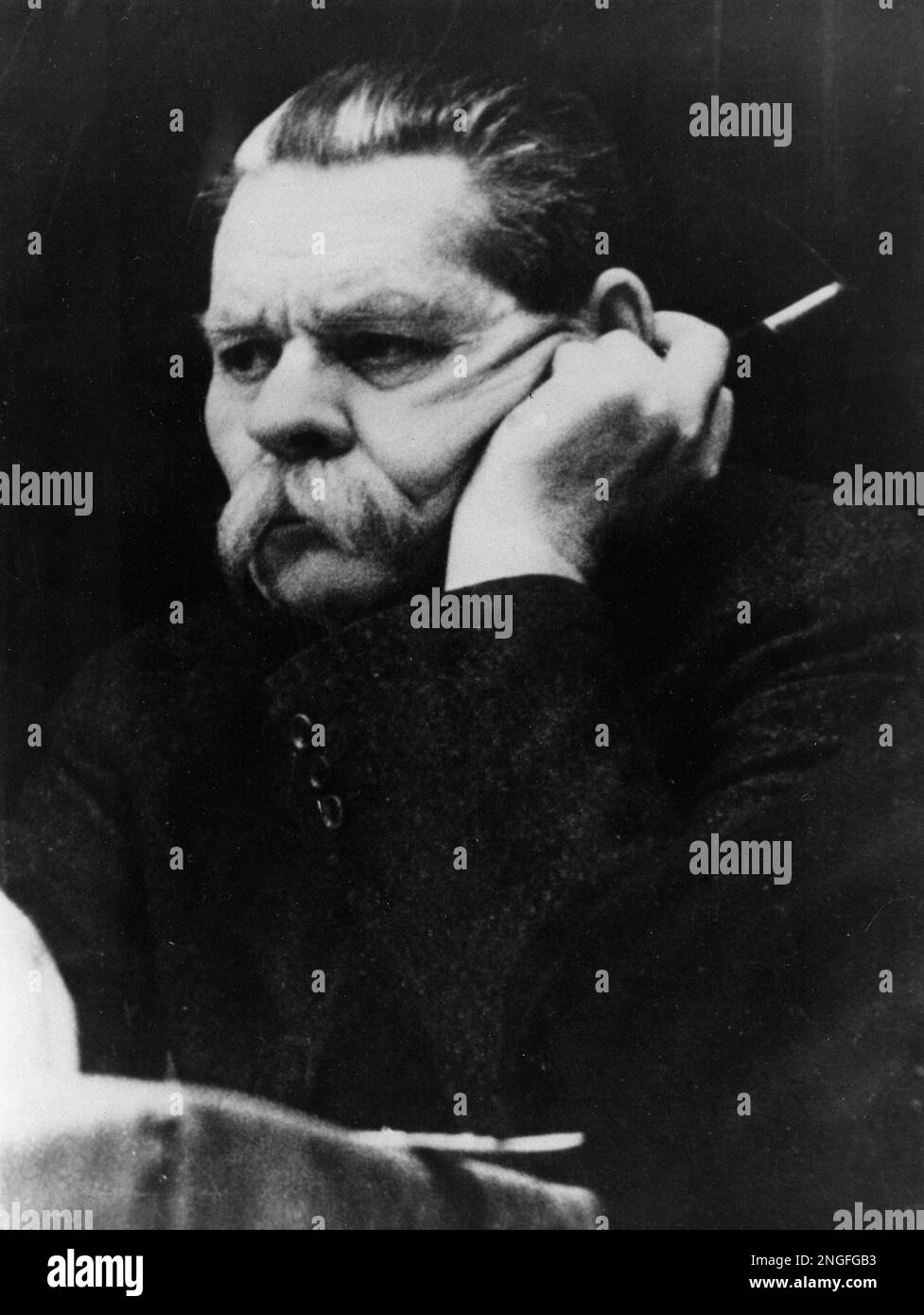 Soviet novelist Maxim Gorki is seen in this April 30, 1936 photograph ...