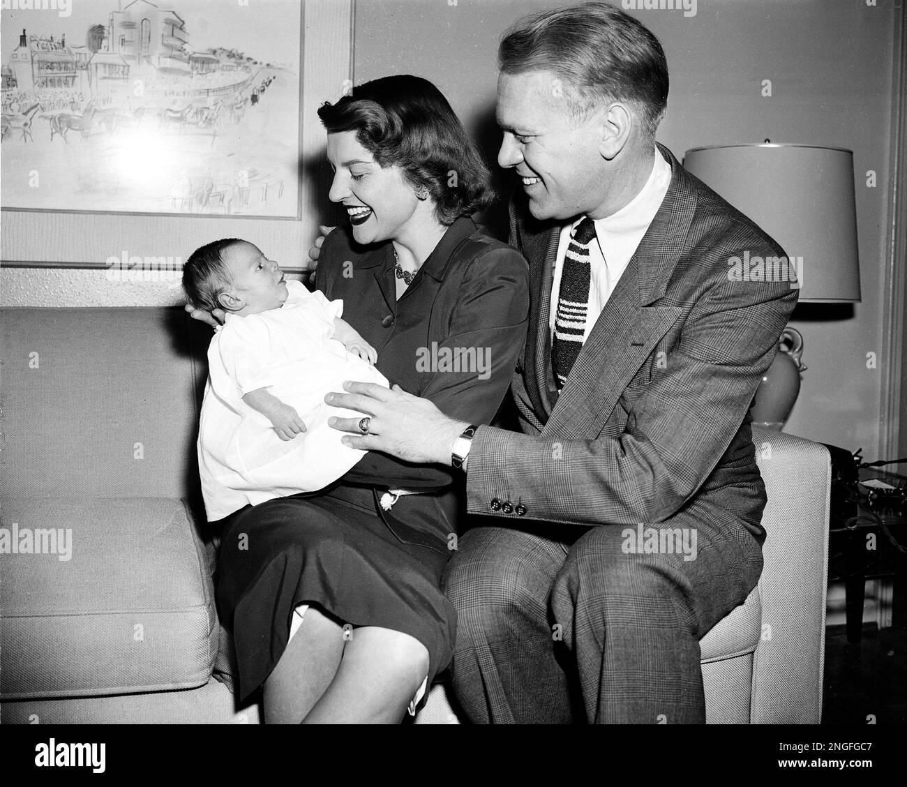 Rep. Gerald R. Ford (R-Mich.), and his wife Betty pose with their ...