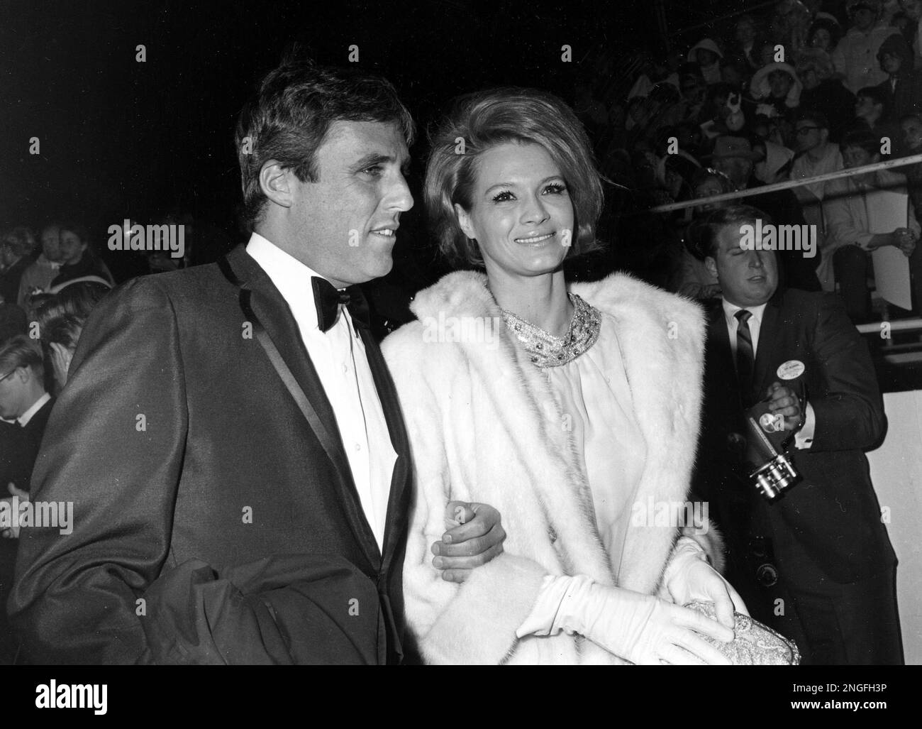 Actress Angie Dickinson arrives with her husband, composer Bert ...