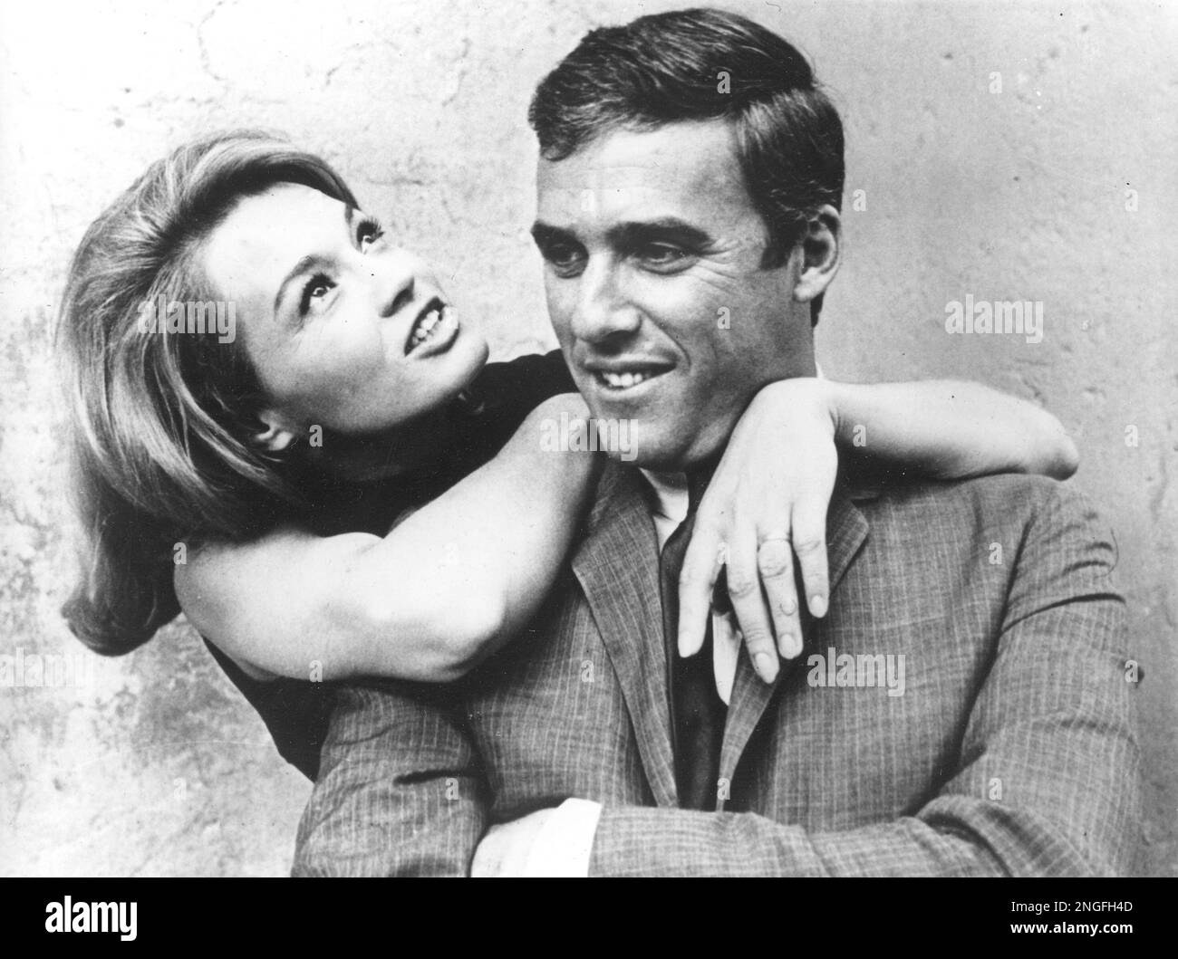 American actress Angie Dickinson and her husband of three month ...