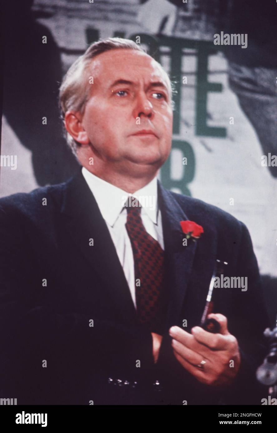 Harold Wilson, Britain's Prime Minister and Labour Party leader, in ...