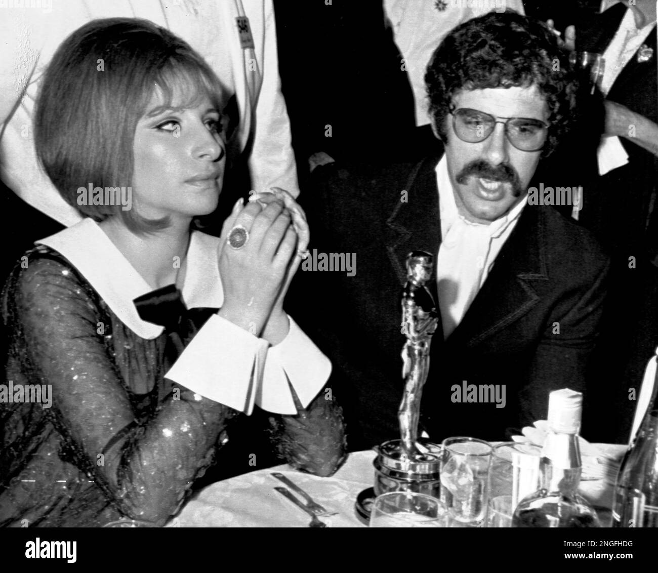 Actor Elliot Gould and his singer-actress wife Barbra Streisand attend ...