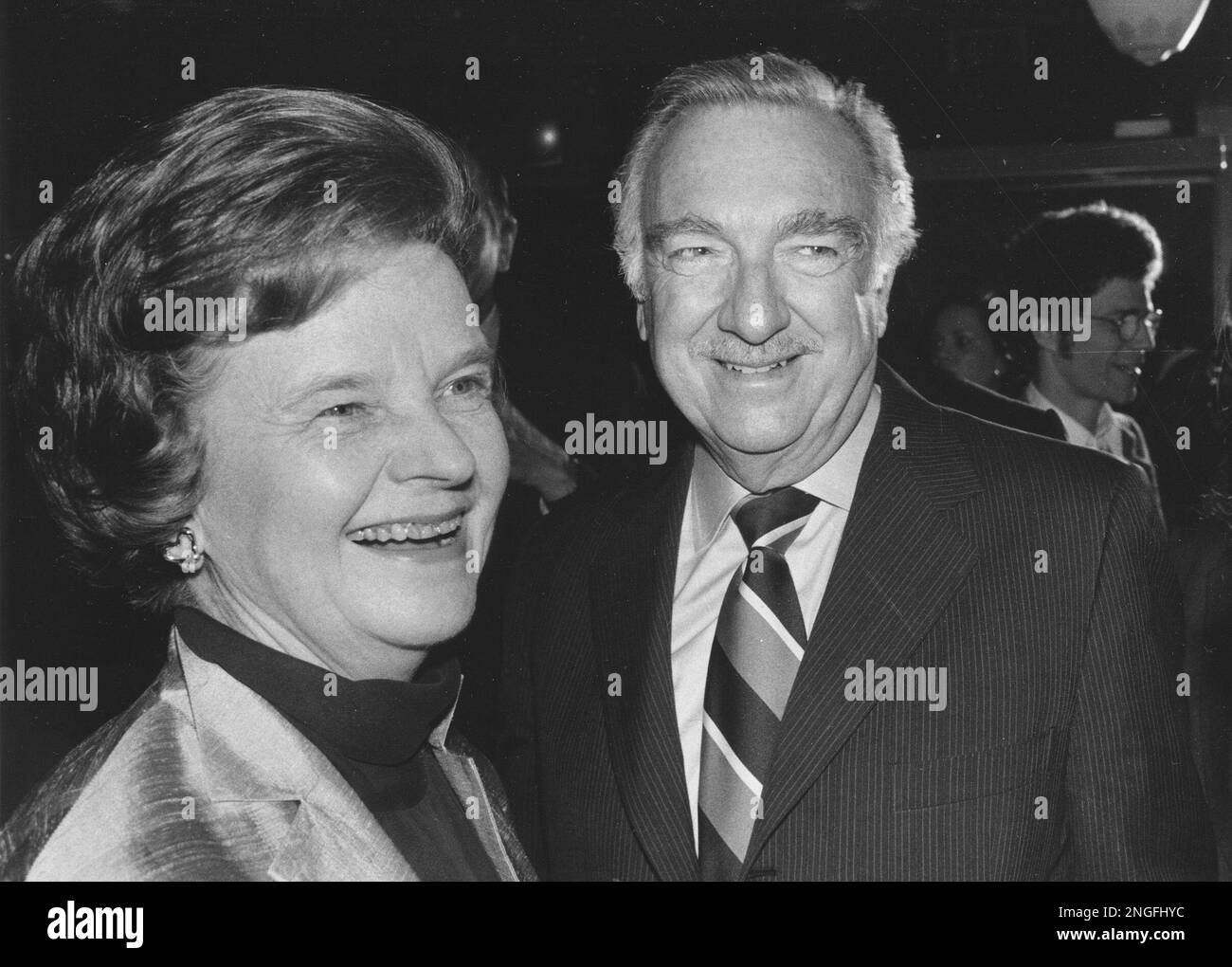 TV news commentator Walter Cronkite and his wife Betsy join the "US ...