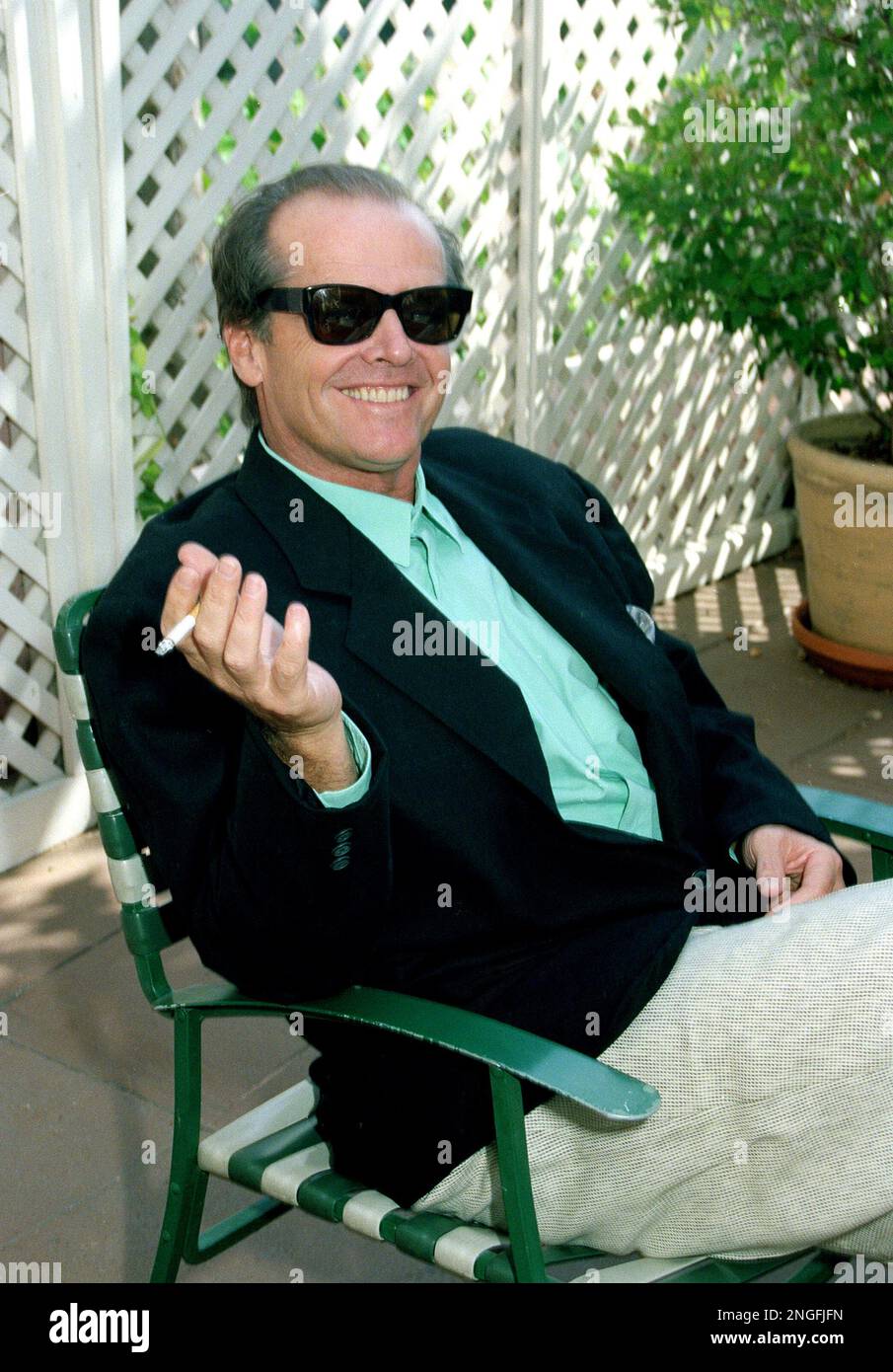 Actor Jack Nicholson is shown during an interview in Beverly Hills, Ca ...