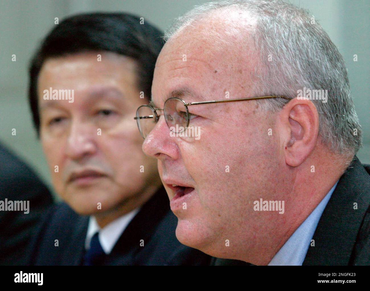 Ambassador Cofer Black, right, U.S. State Department's counterterrorism ...