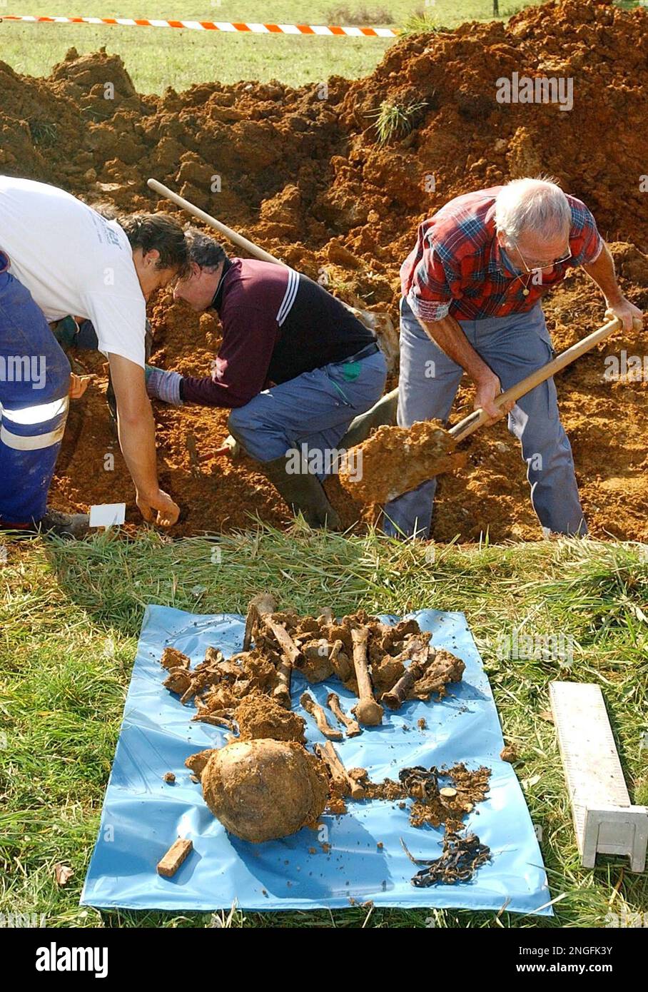 The remains of 17 WWII German soldiers are unearthed at Saint-Julien-de ...