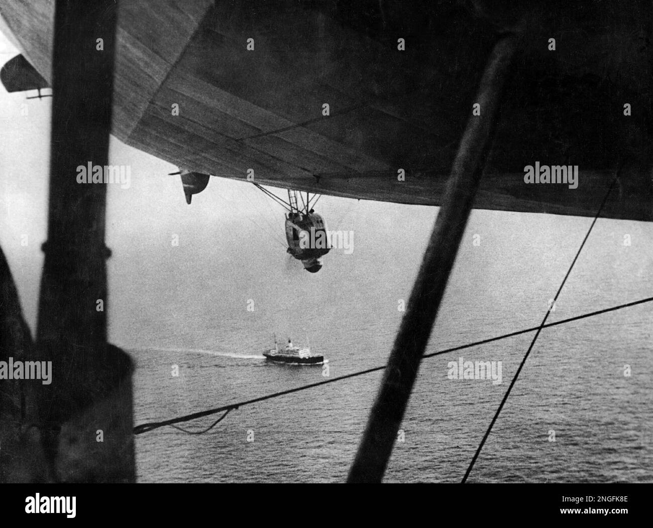 The German steamer "Madrid" is seen on the the southern Atlantic ...