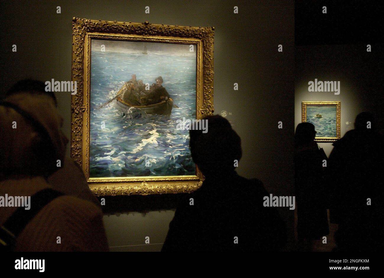 Members and their guests preview the new "Manet and the Sea" exhibit at ...