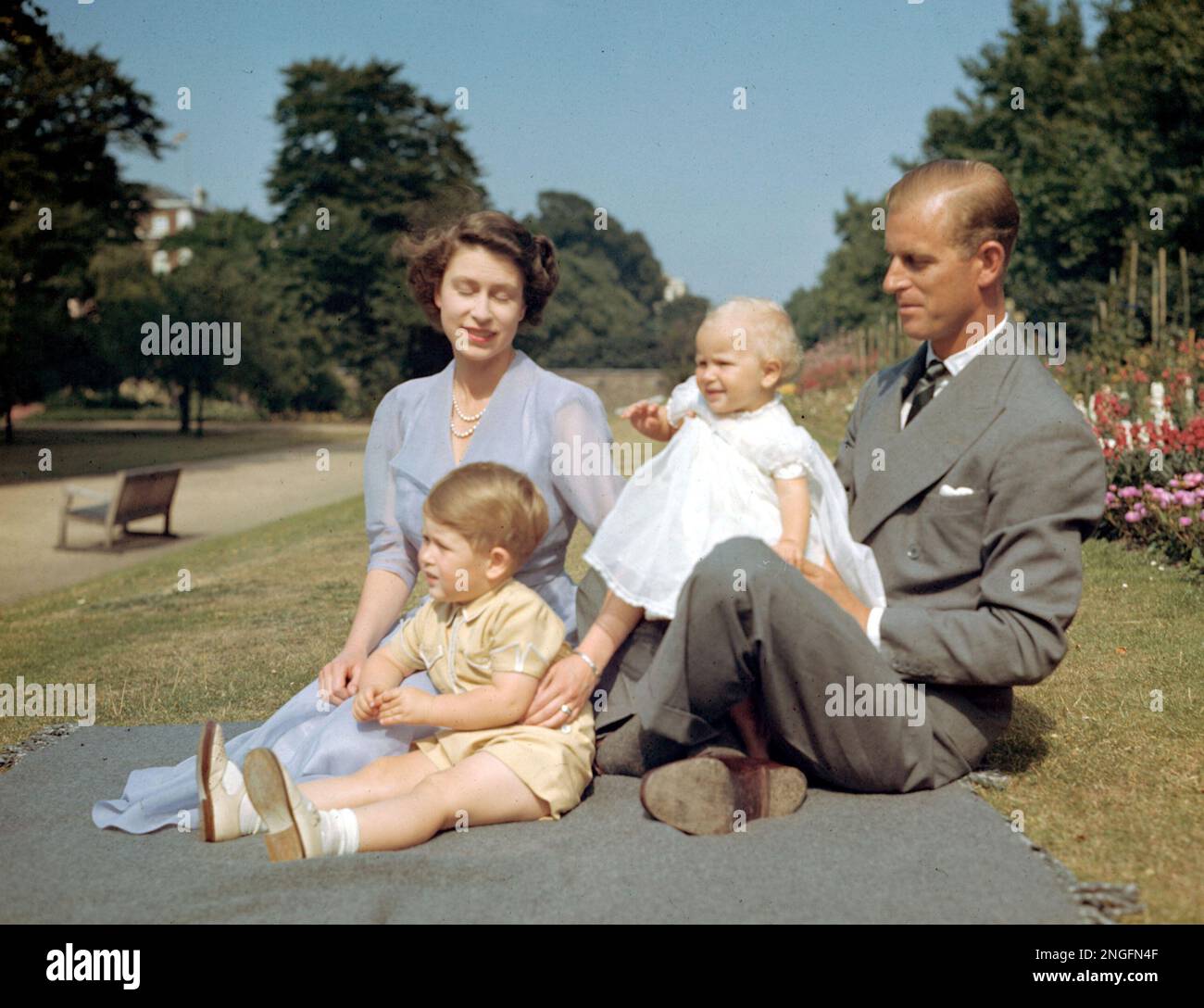 Britain's Princess Elizabeth, later Queen Elizabeth II, Prince Philip ...