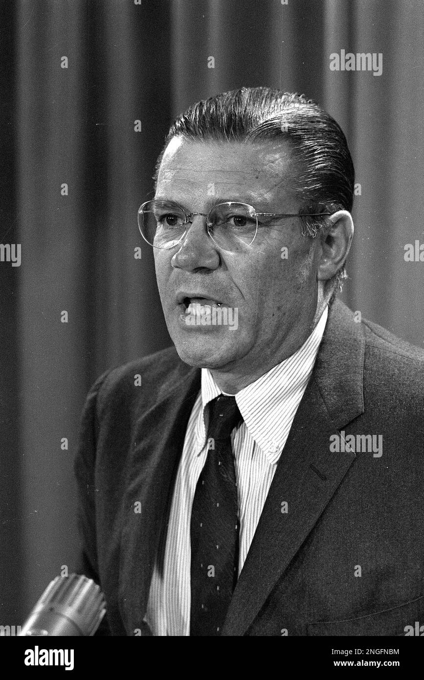 Defense Secretary Robert S. McNamara, 51, announces his resignation ...