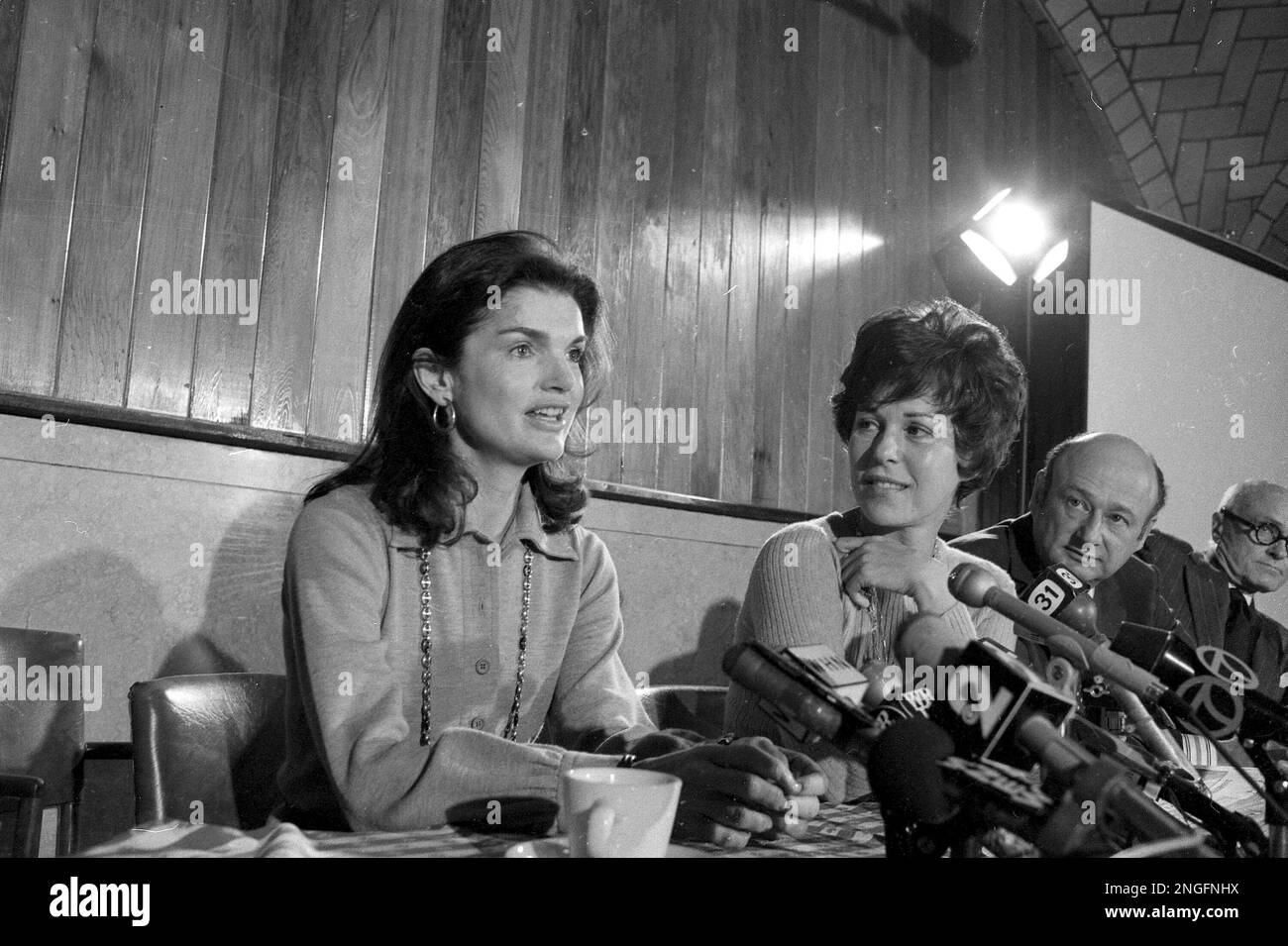 Jacqueline Kennedy Onassis, left, and Bess Myerson, former consumer ...