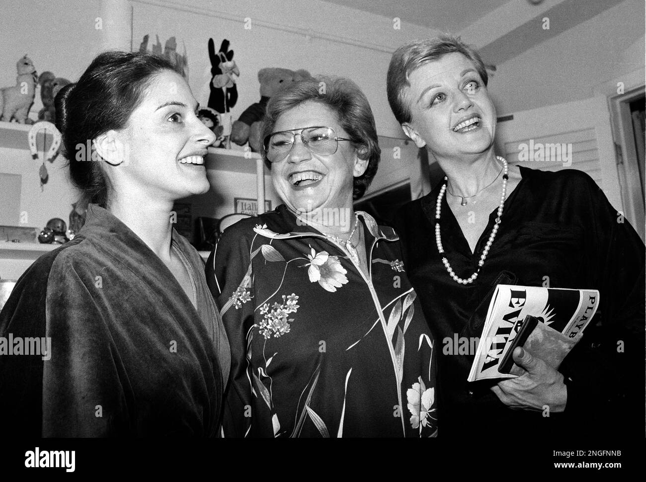 Angela Lansbury, right, star of Broadway's "Sweeney Todd," and Maxine ...