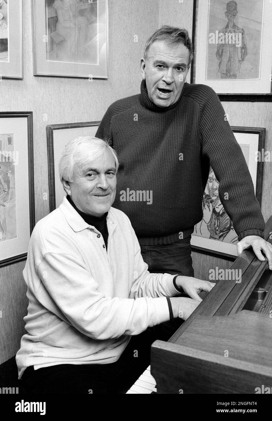 Composer John Kander, left, and lyricist Fred Ebb are shown at the ...