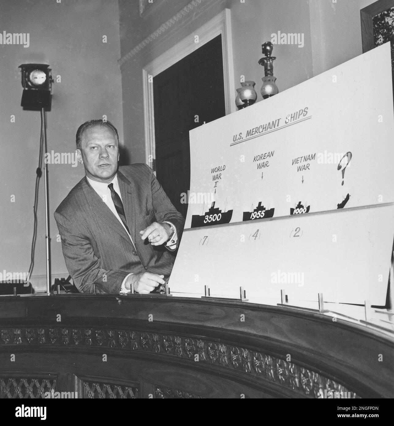 Rep. Gerald R. Ford of Michigan, Republican leader of the United States ...