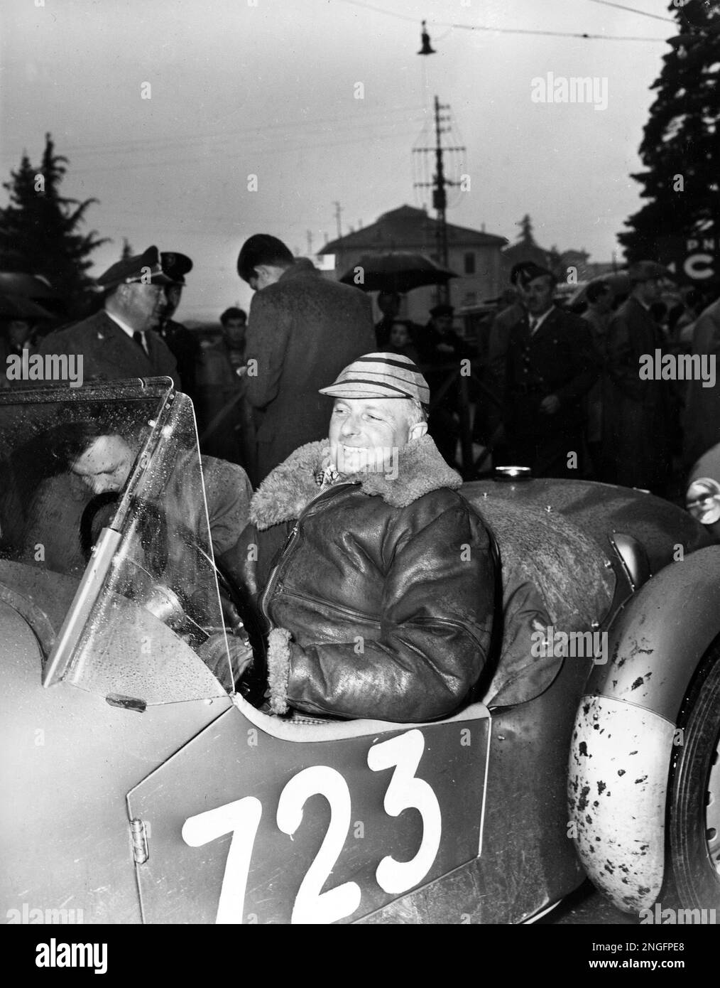 The British Team of Donald Healey and Godfrey Healey are shown in their ...