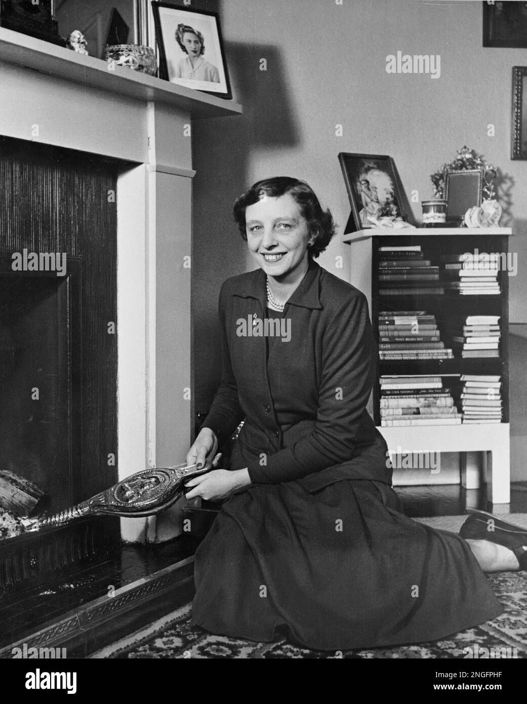 Marion Crawford, 'Crawfie' to the Royal Family, is seen in this 1949 ...