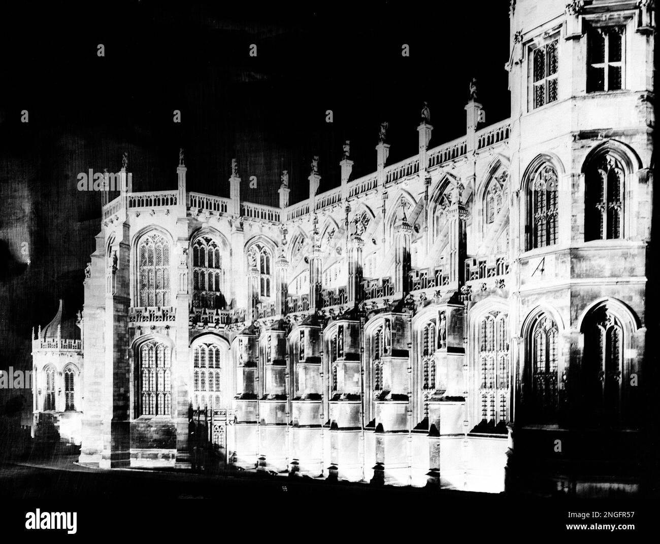 St George s Chapel Is Illuminated By Floodlighting In Preparation For St George s Chapel Is Illuminated By Floodlighting In Preparation For