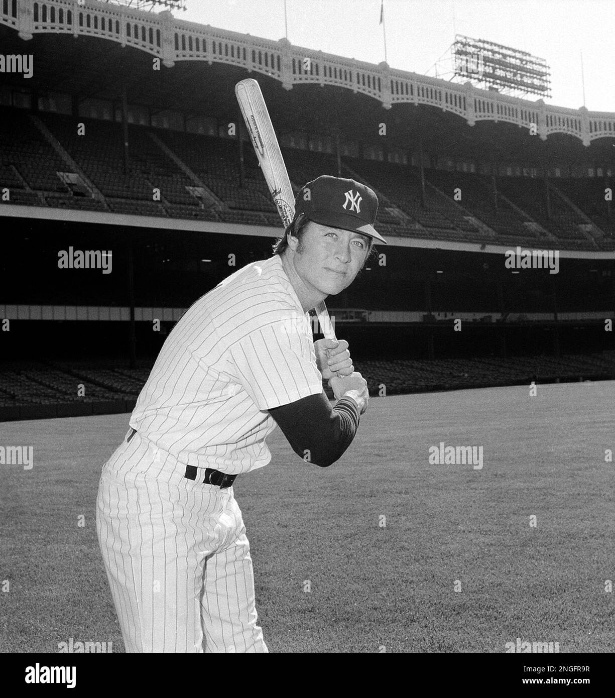 Bobby Murcer, center fielder for the New York Yankees, is shown in an ...