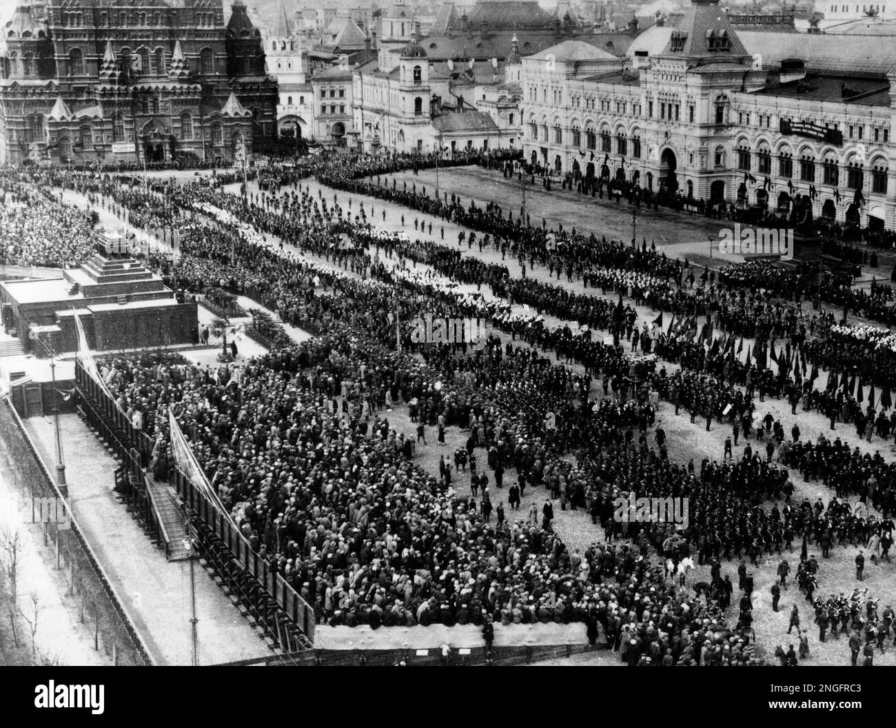 This is a view of the May Day Parade in Moscow's Red Square, on May 1 ...