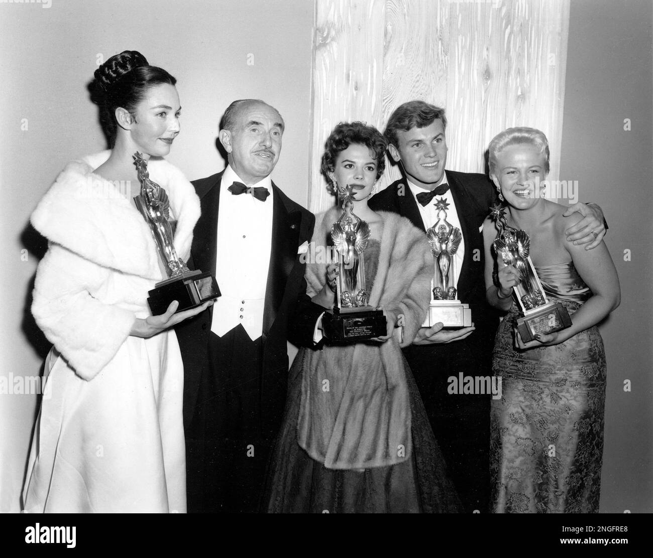 Jennifer Jones, Jack Warner, Natalie Wood, Tab Hunter and Peggy Lee ...