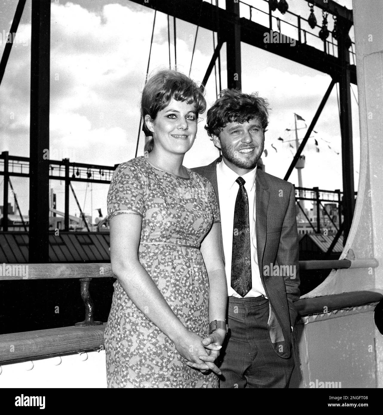 British actress Lynn Redgrave, left, poses with her husband, actor John ...