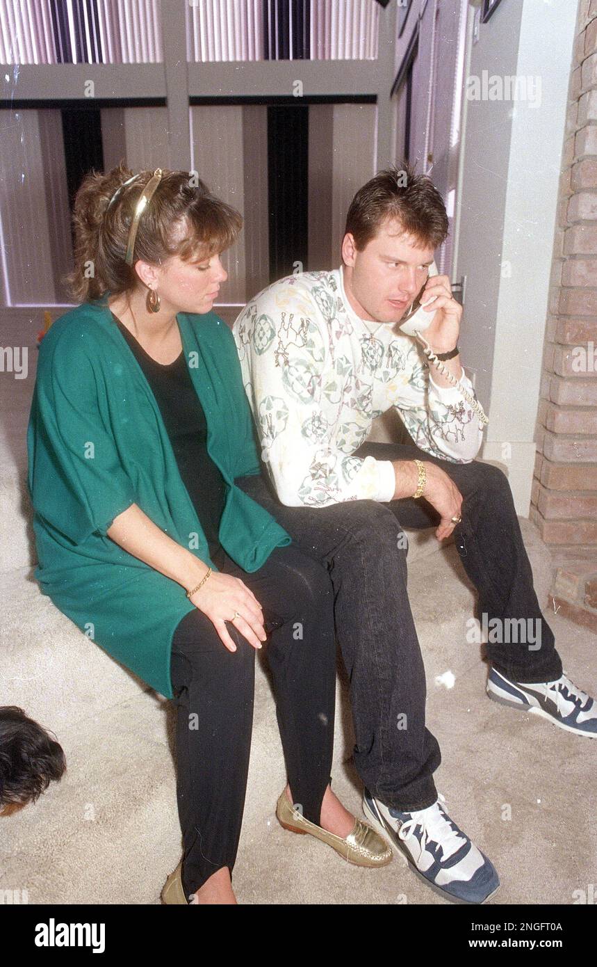 Boston Red Sox pitcher Roger Clemens is interviewed per phone after he ...