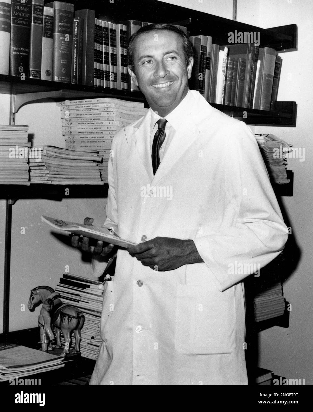 Dr. Robert C. Atkins is shown in his office in New York City on July 17 ...