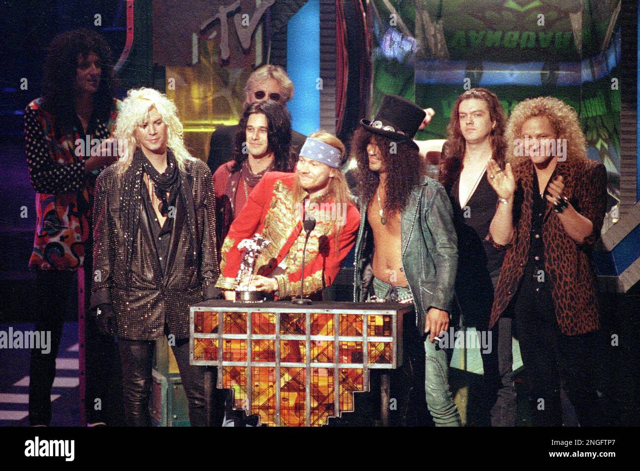 Guns N'Roses rock group receives the Michael Jackson Video Vanguard ...