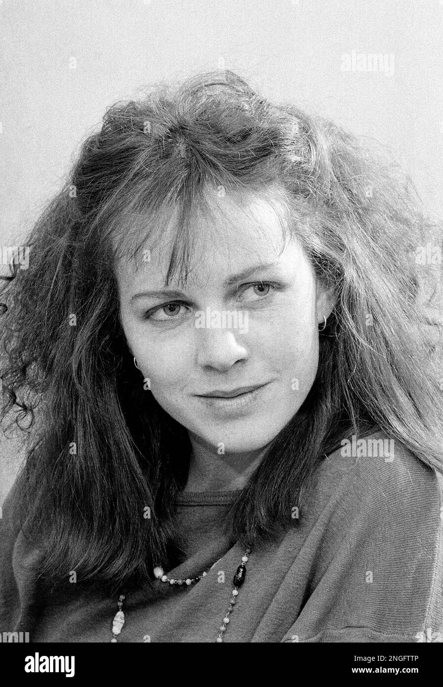 Australian actress Judy Davis poses in New York City, on January 30 ...