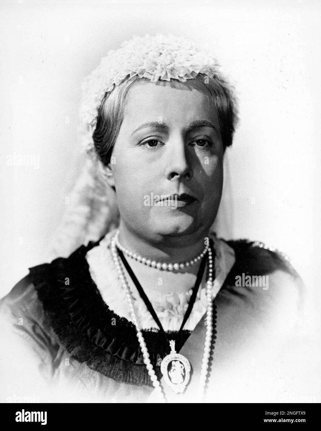 Actress Irene Dunne is seen in her role as Queen Victoria in the ...