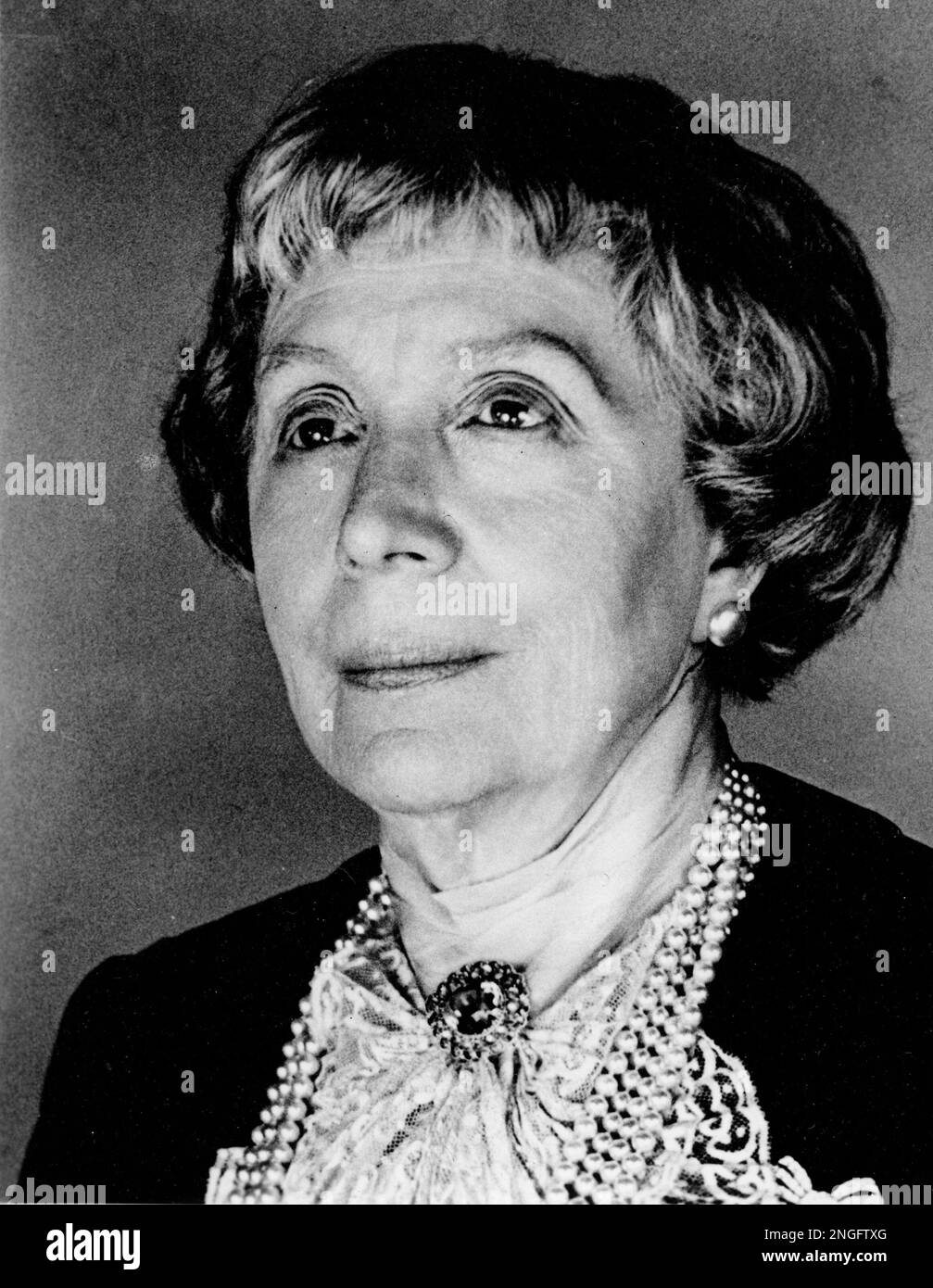 Dame Edith Evans, Oscar nominee for best supporting actress in the motion picture "The Chalk ...