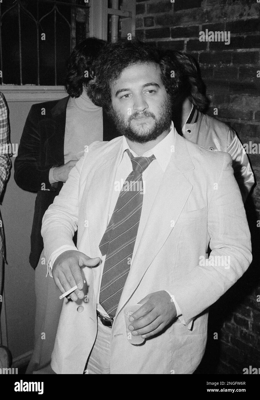 Actor John Belushi is shown at the opening night party for "Animal ...