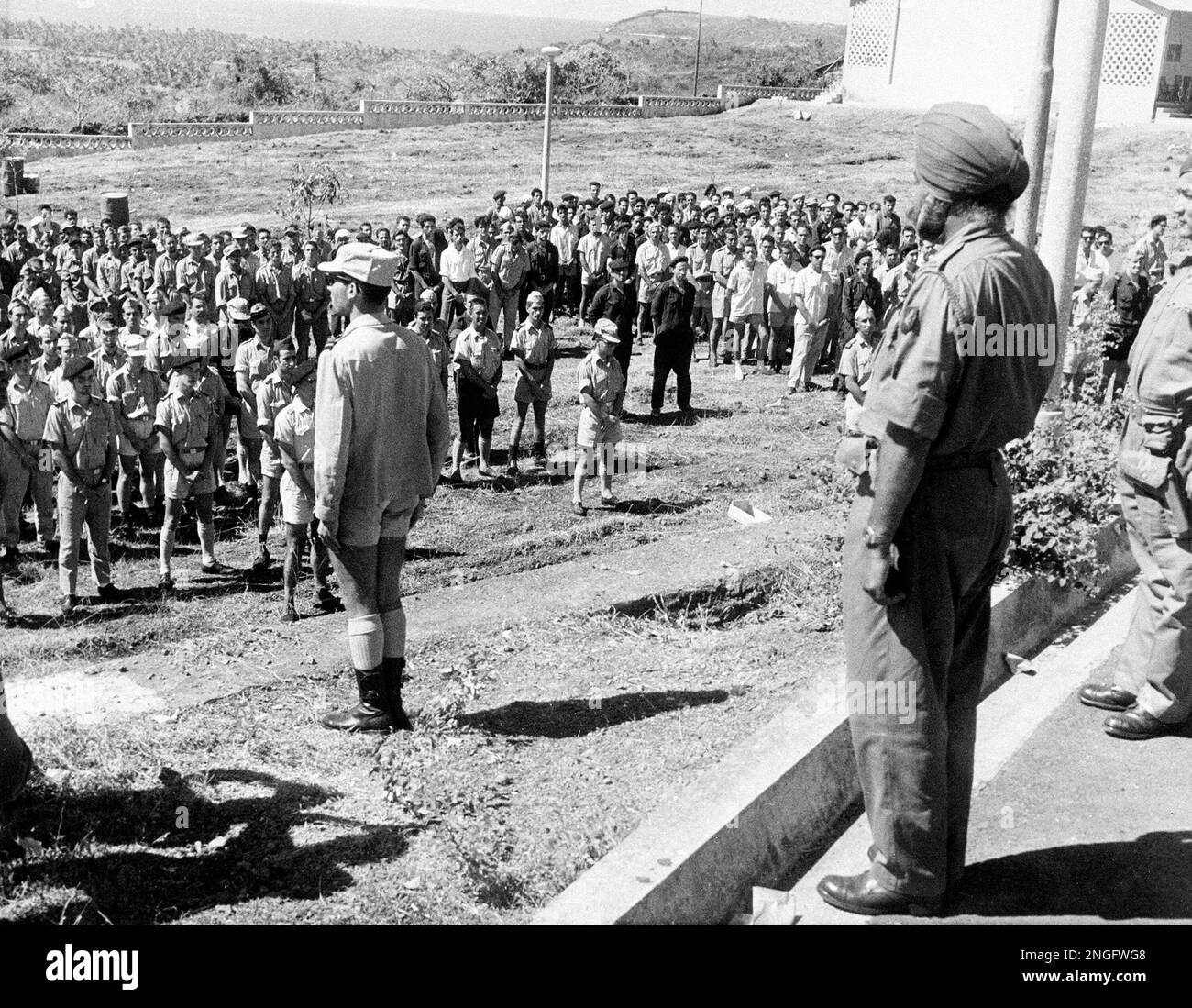 Portuguese prisoners of war, captured during the invasion of Goa by ...
