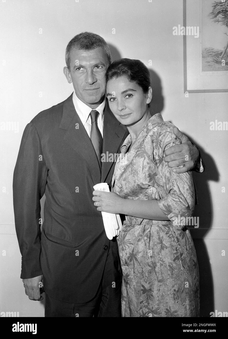 British actress Jean Simmons and American director and screenwriter Richard Brooks are seen ...