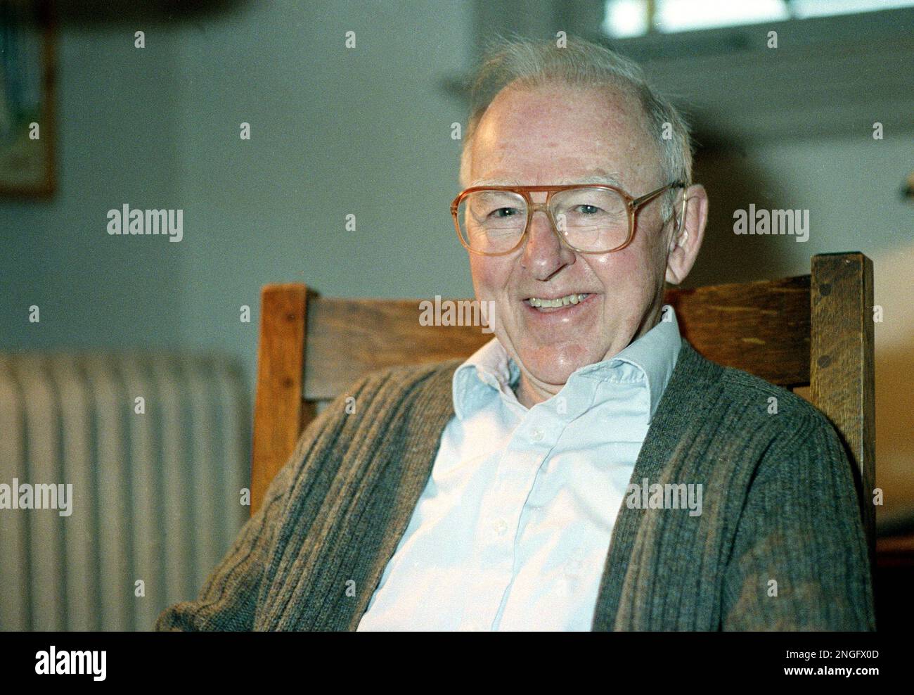 Dr. Edwin Krebs is shown shortly after being told he is co-winner of ...