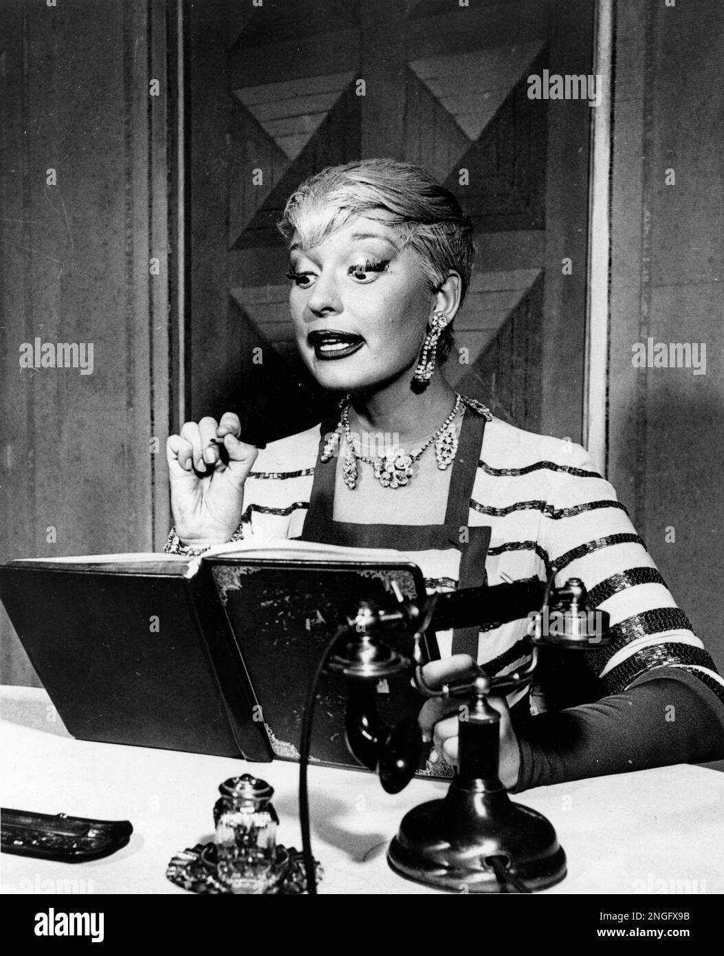 Carol Channing is shown in the role of Lorelei Lee in the original ...
