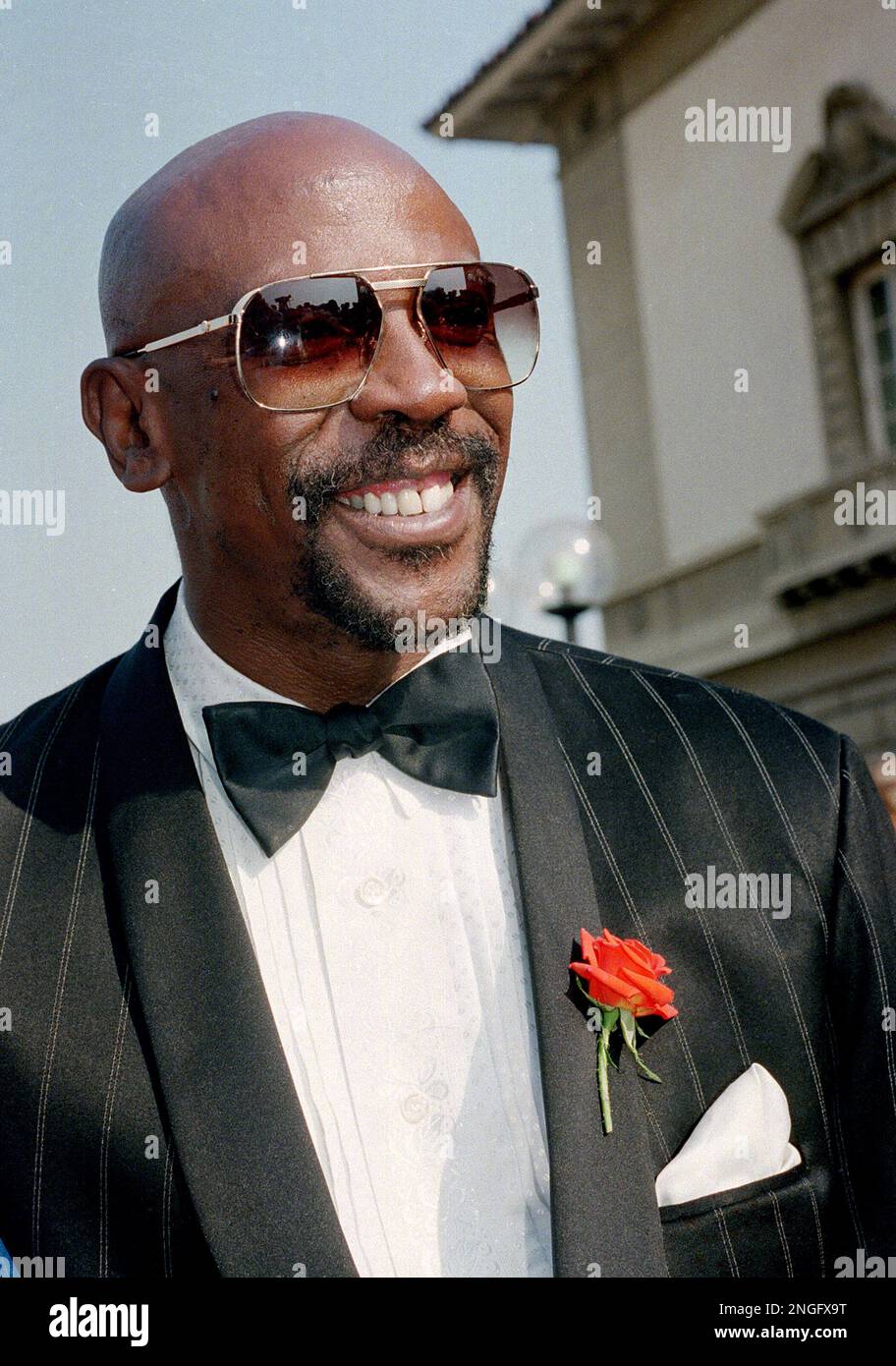 Actor and nominee Lou Gossett Jr. is shown as he arrives at the Emmy ...