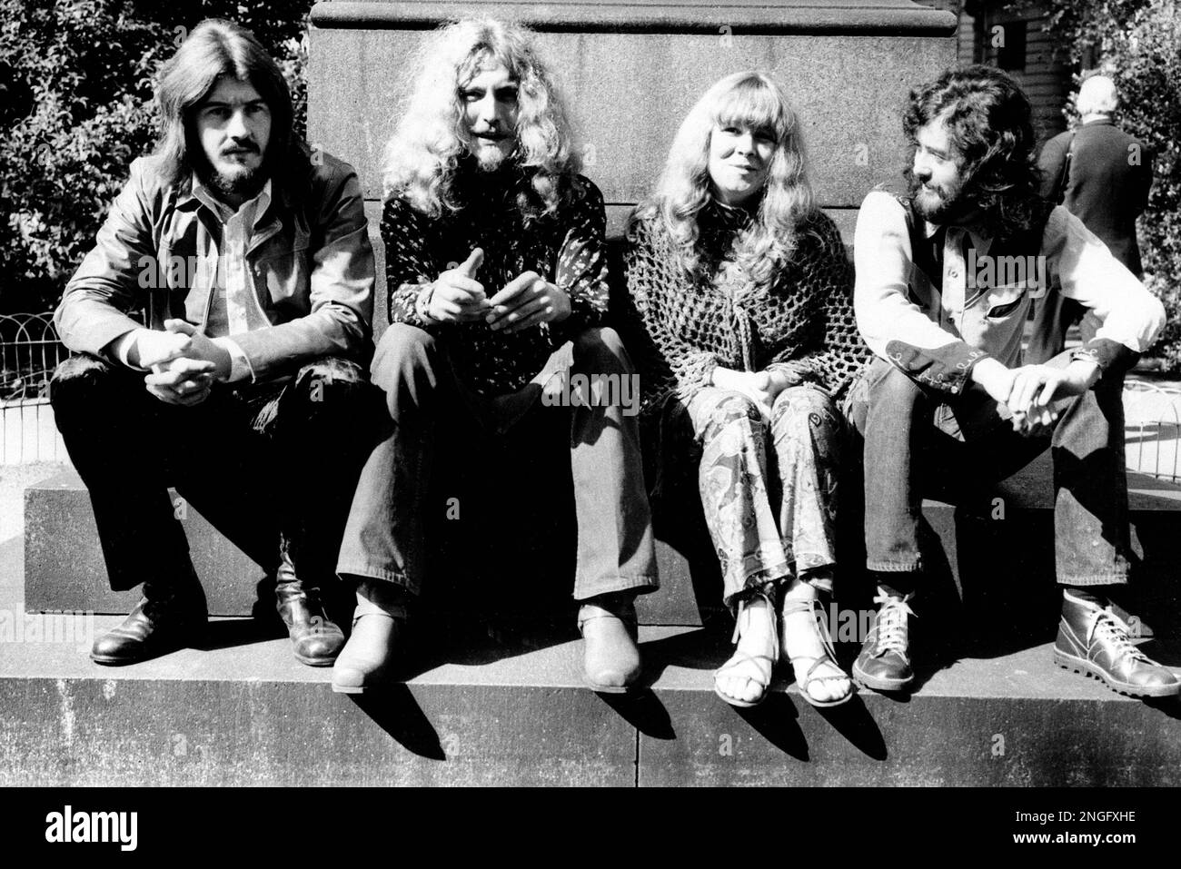 Members of the Led Zeppelin pop group, from left, John Bonham, Robert ...