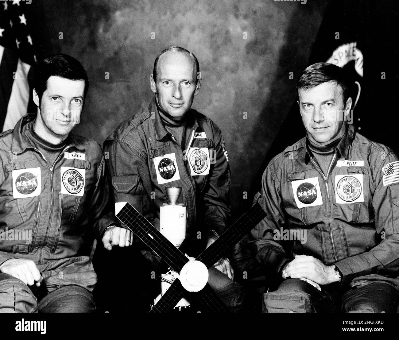American astronauts, from left, Joseph P. Kerwin, science pilot ...