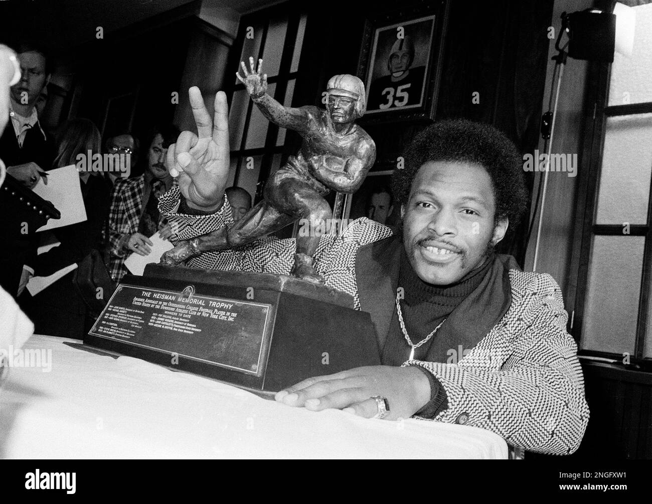 Ohio State's running back Archie Griffin smiles as he poses with the ...