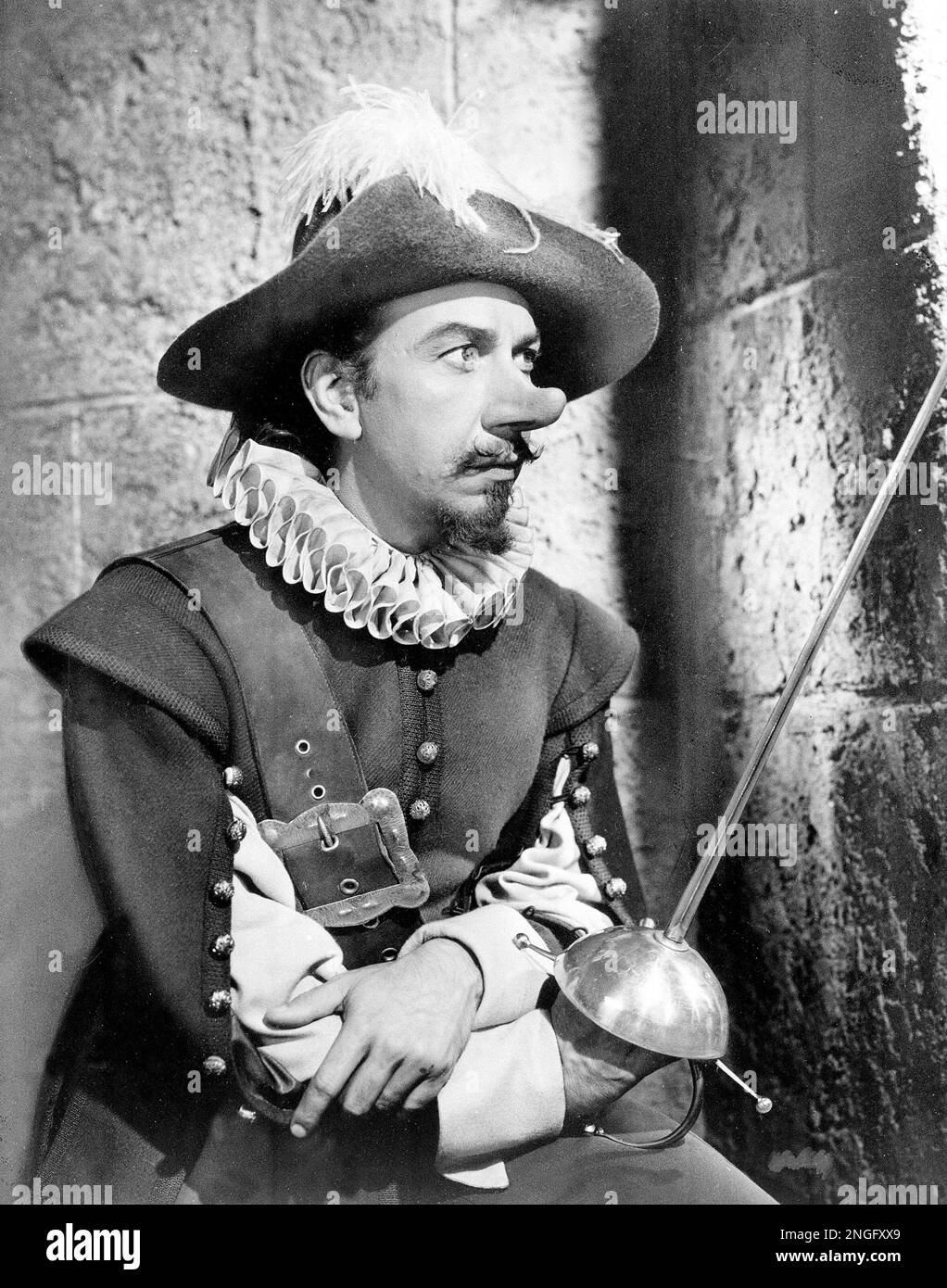 Actor Jose Ferrer is shown in the title role of "Cyrano De Bergerac ...