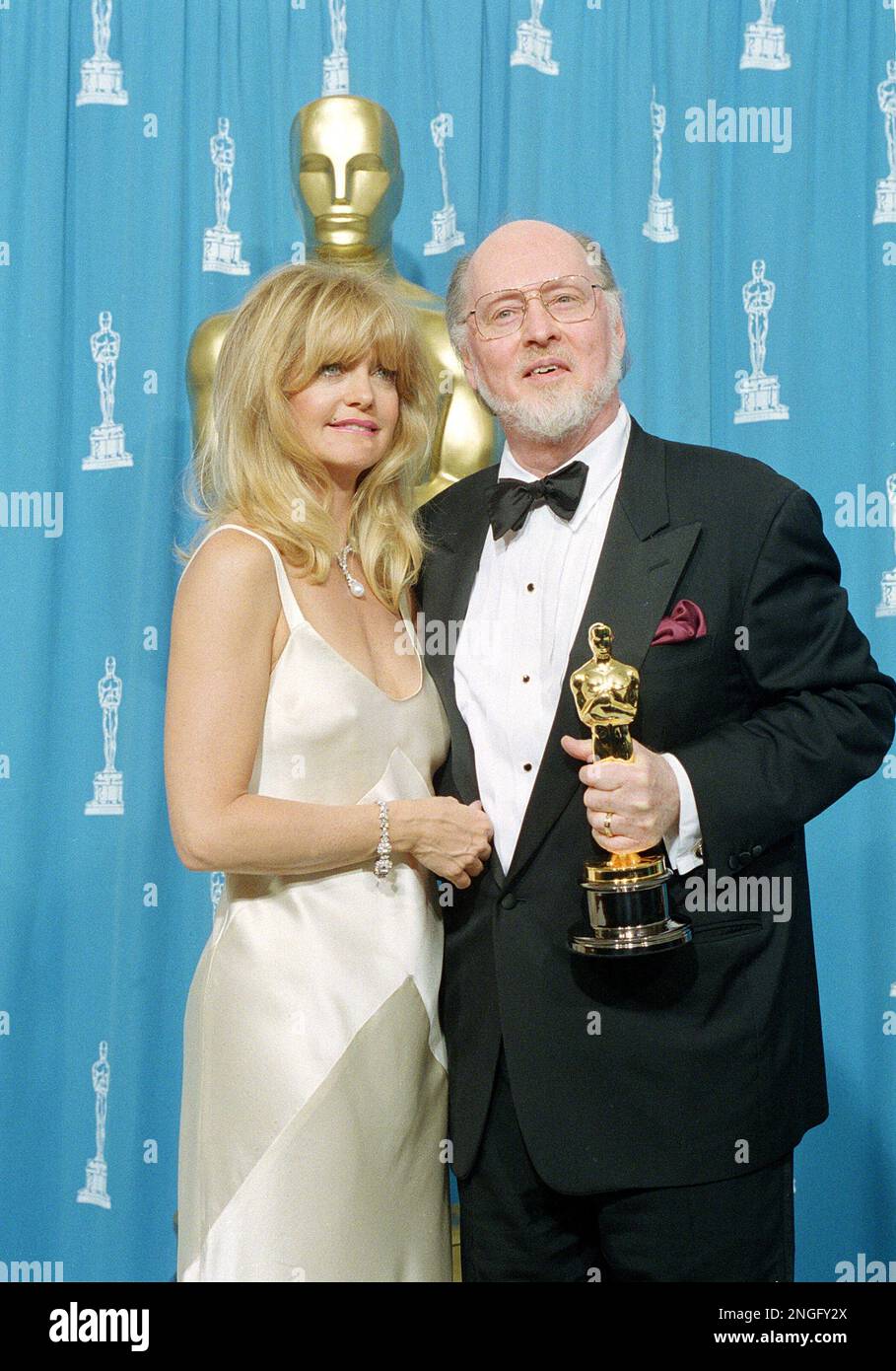 Goldie Hawn poses with Oscar winner John Williams at the 66th annual ...