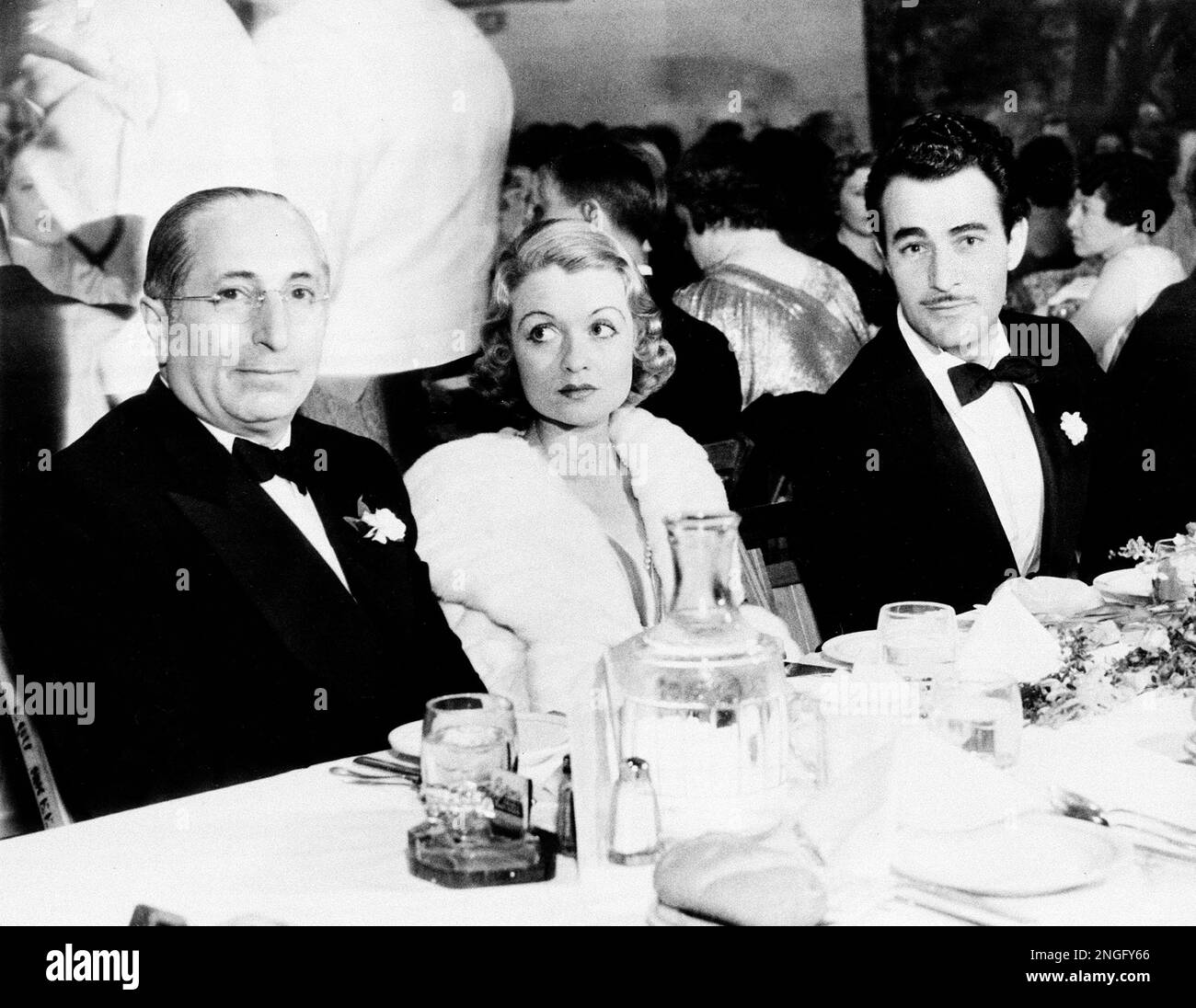 MGM studio executive Louis B. Mayer, left, actress Constance Bennett ...