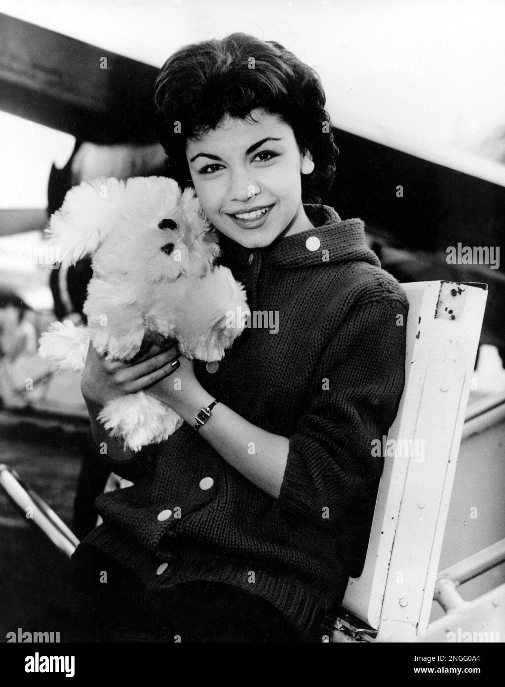Walt Disney studio's new star, 16-year-old Annette Funicello, poses ...