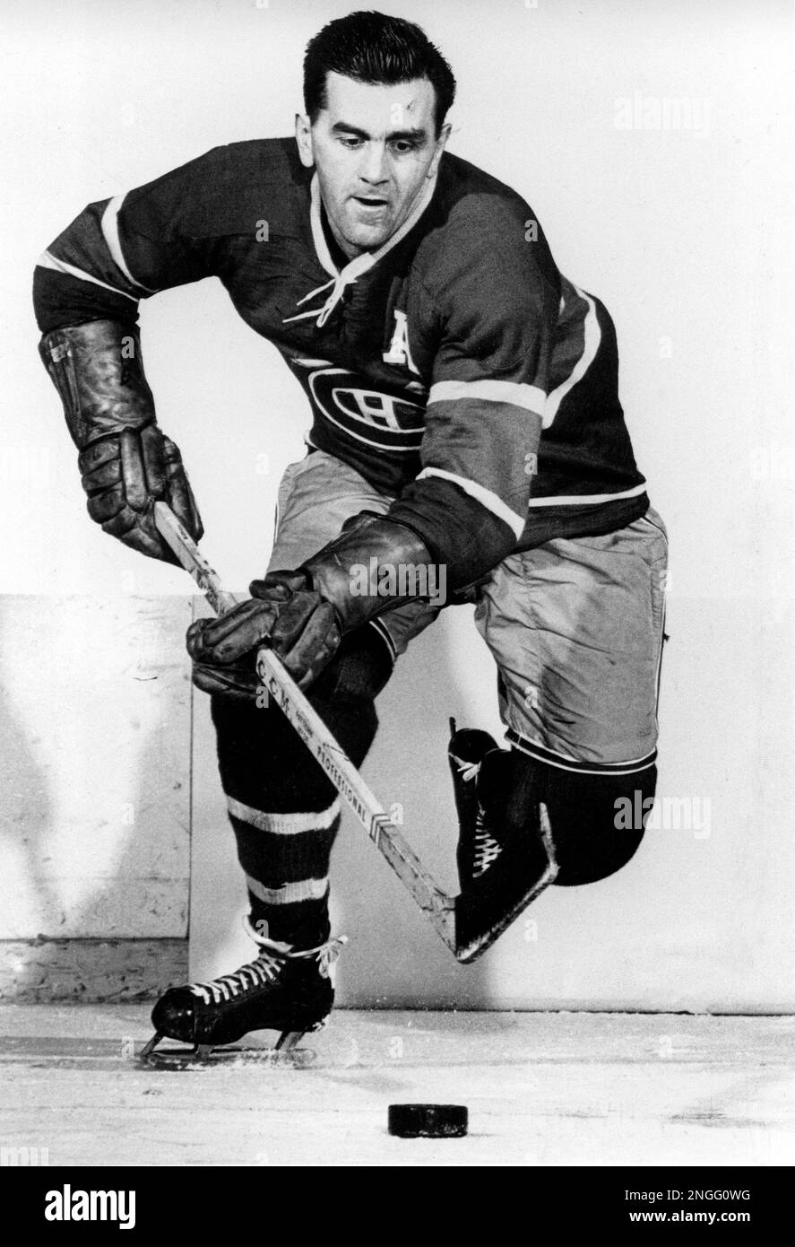 Maurice "Rocket" Richard, of the Montreal Canadiens, is shown in action ...