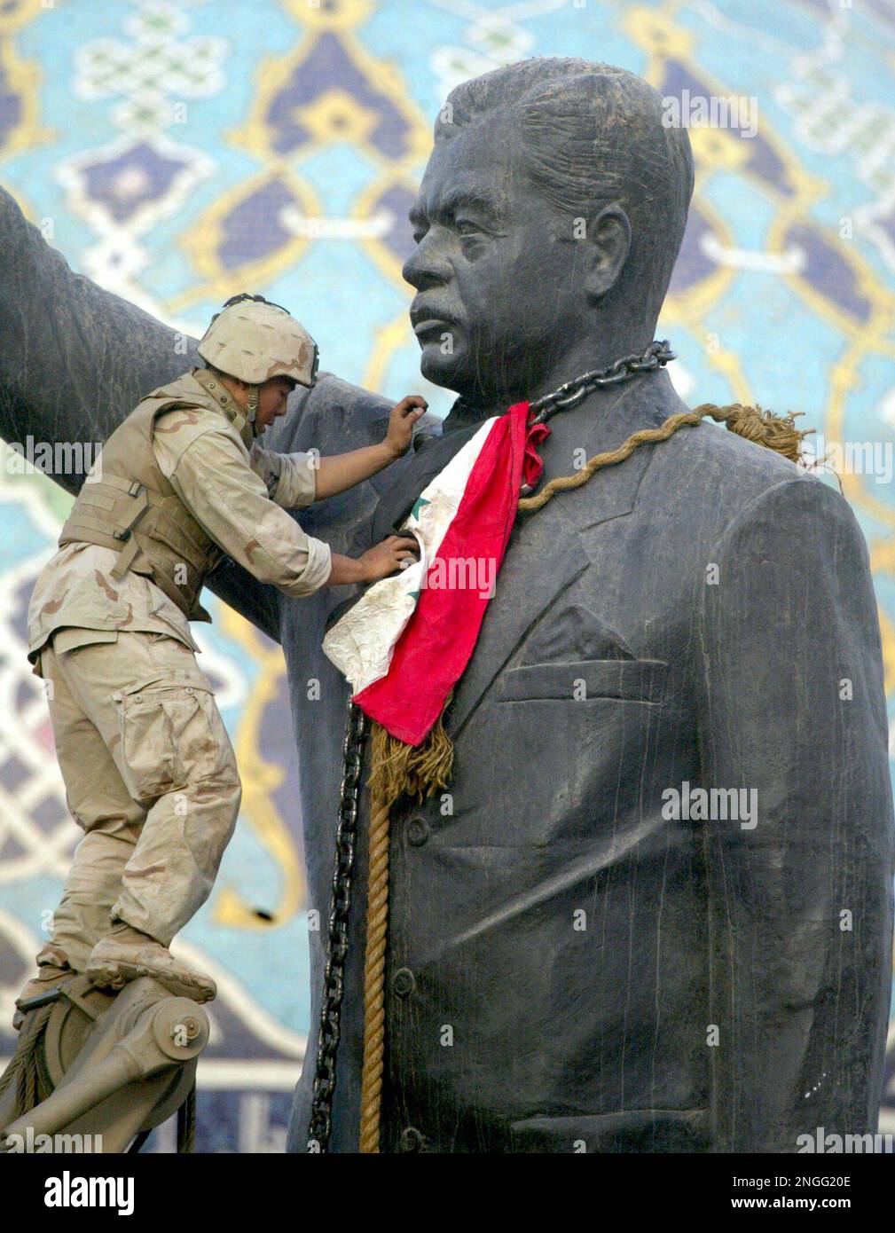 Cpl. Edward Chin, from New York, of the 3rd Battalion, 4th Marines ...